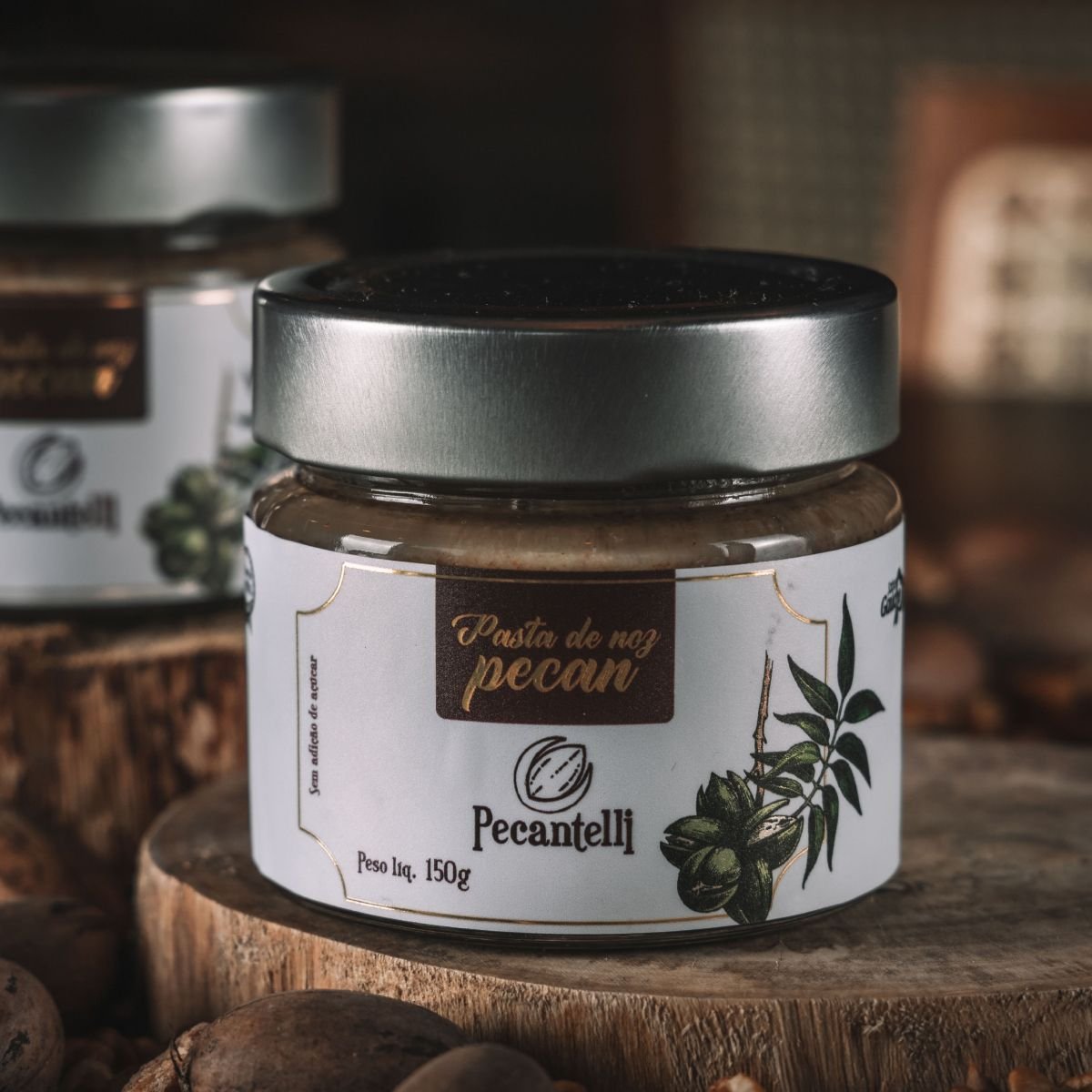 Pecantelli - PASTA DE NOZ PECAN IN NATURA 150G